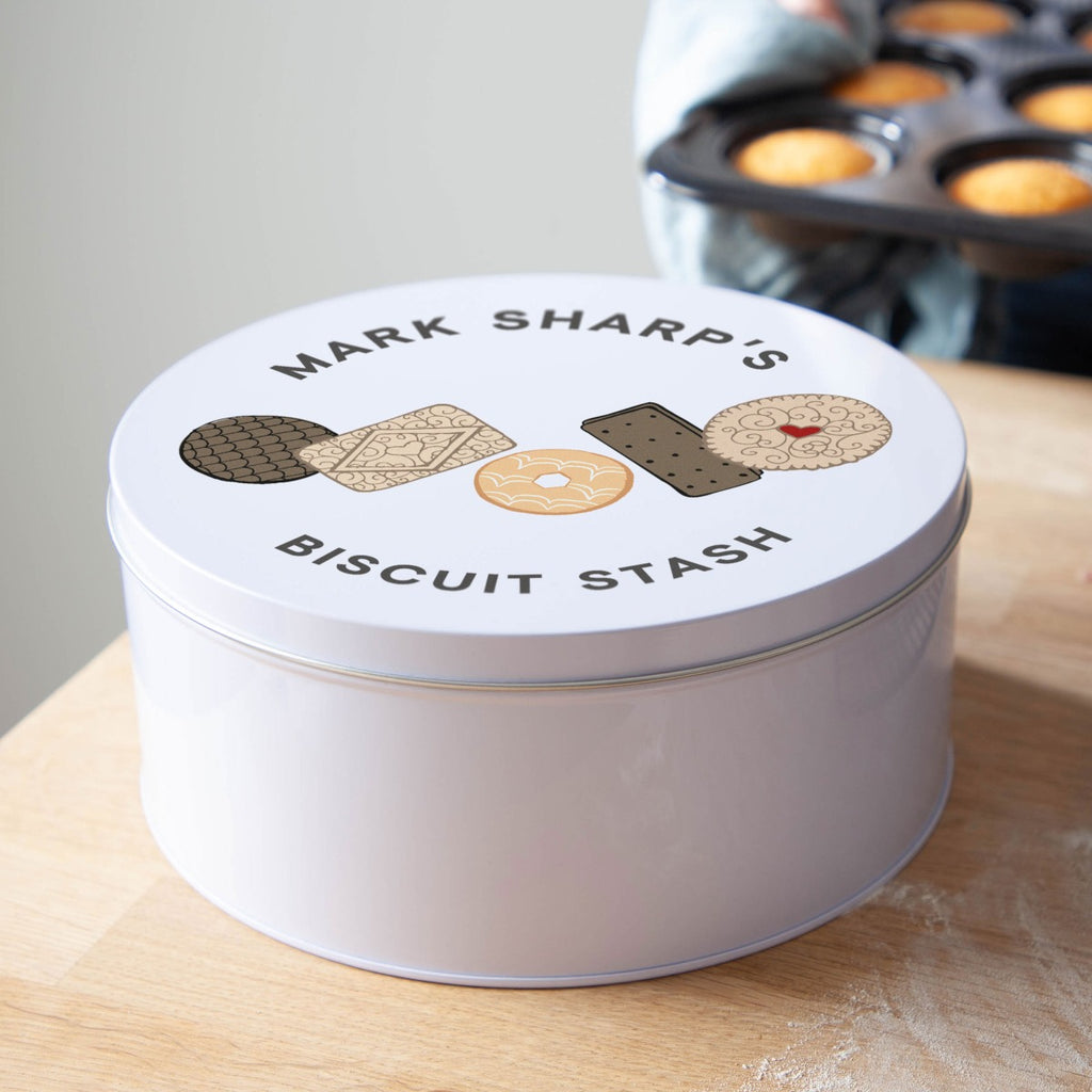 Biscuit Stash Personalised Cake Tin – No Ordinary Gift