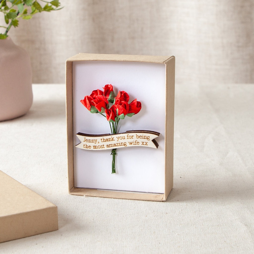Forever Roses Personalised Keepsake – No Ordinary Gift