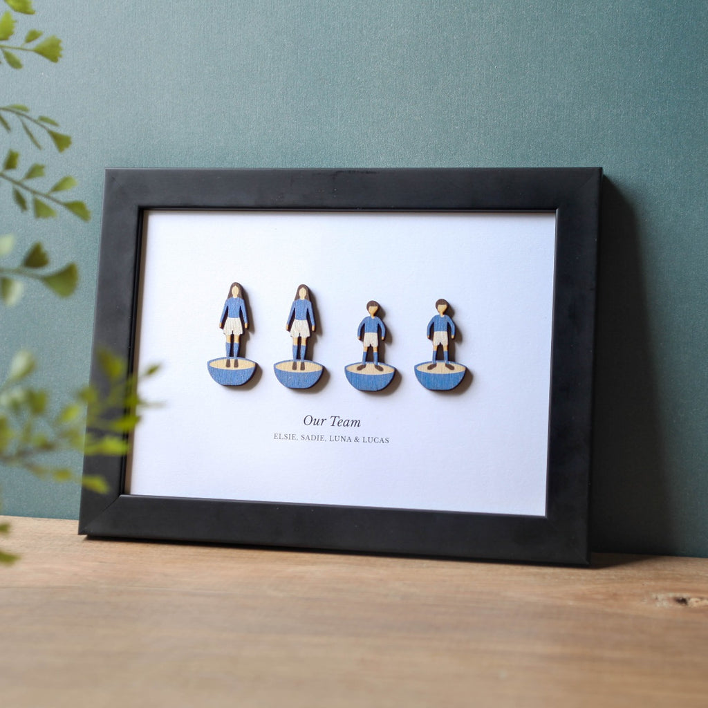 Wooden Subbuteo Family Football Print – No Ordinary Gift