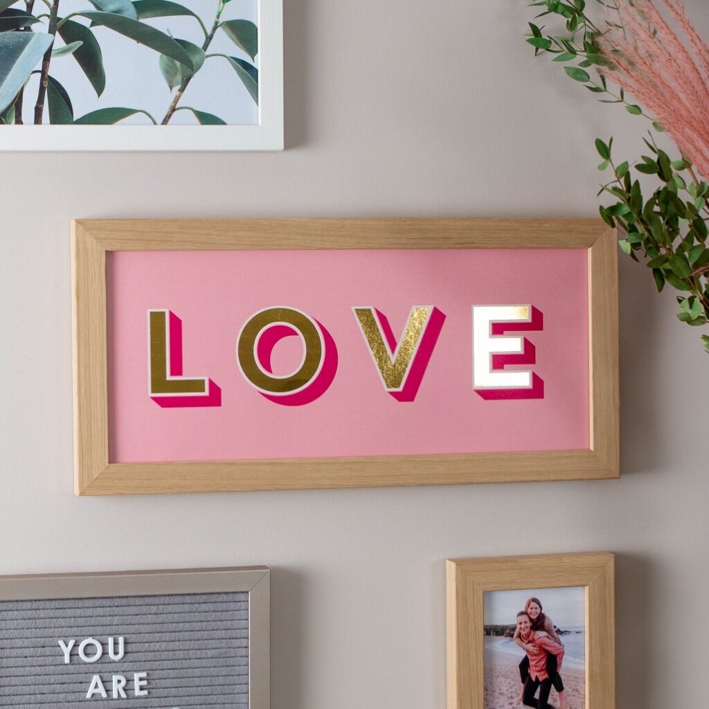 Medium Foiled Typographic Word Print – No Ordinary Gift